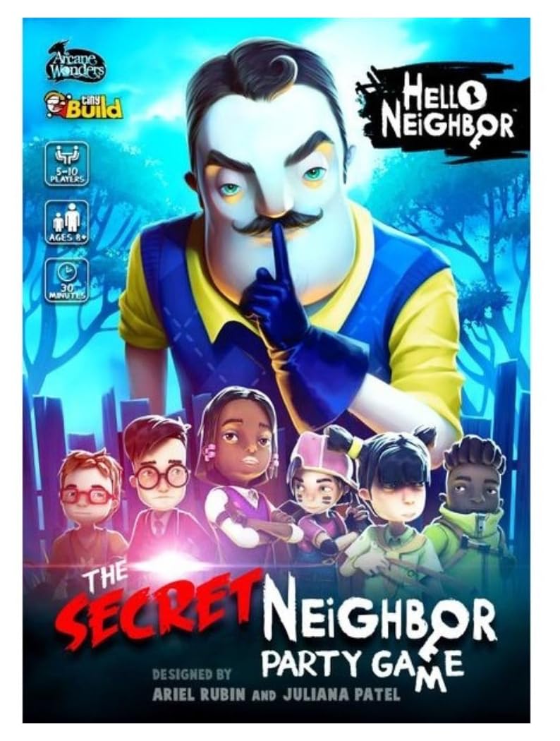 Arcane Wonders Hello Neighbor The Secret Neighbor Party Game , Blue ...