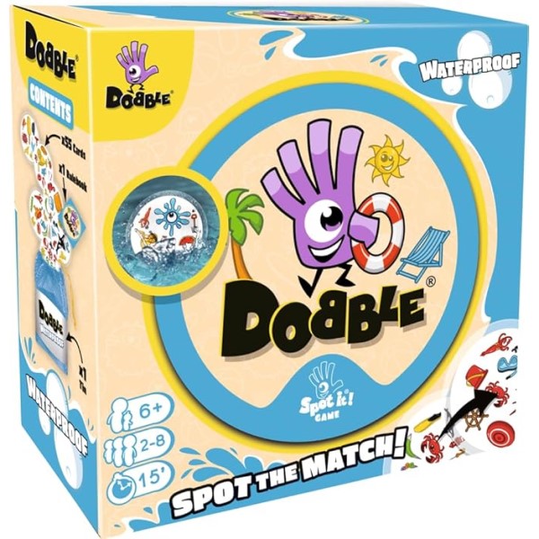 Dobble Waterproof Spot It Card Matching Game – Mad Distribution ...
