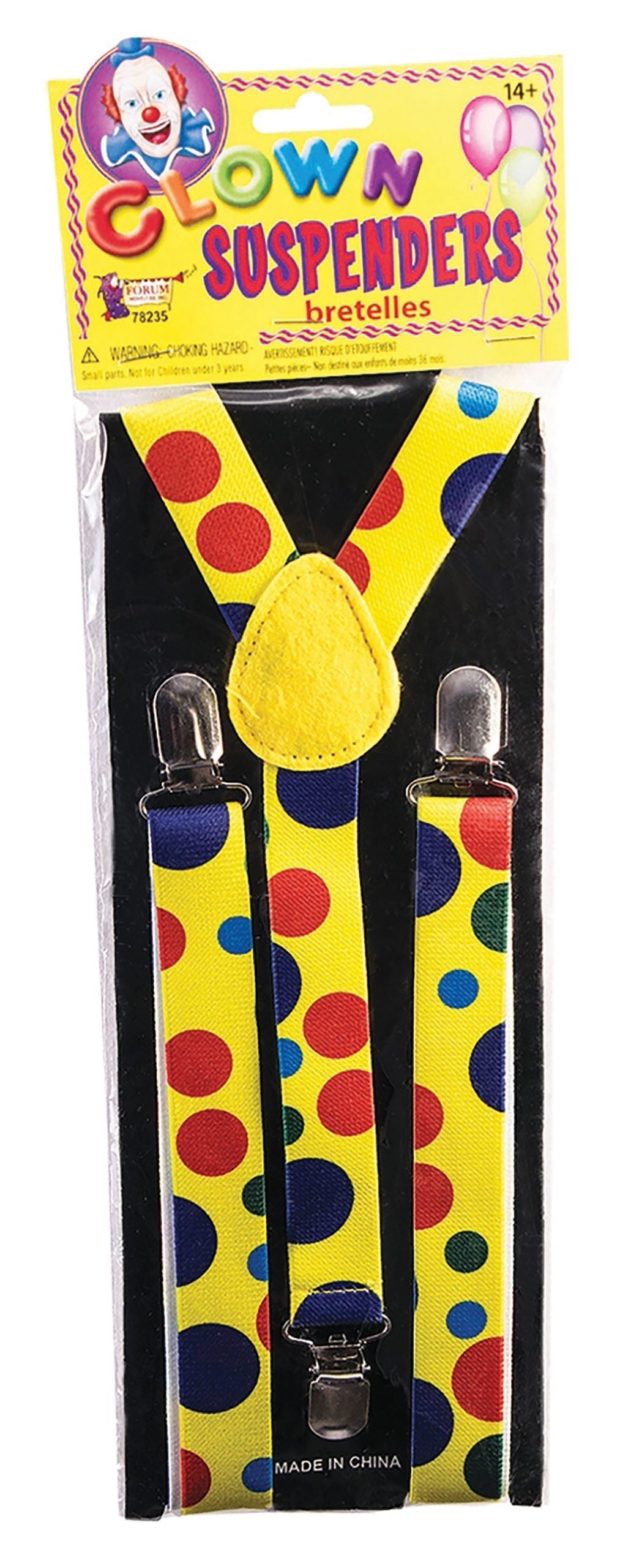 Clown Braces Polka Dot Costume Accessories – Mad Distribution Costumes ...