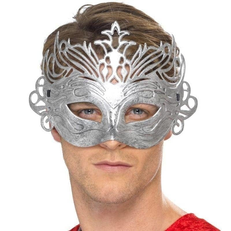 Colombina Silver Mask Adult – Mad Distribution Costumes Australia