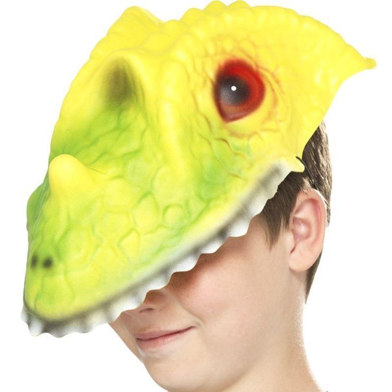 Crocodile Head Mask Kids Green Yellow – Mad Distribution Costumes Australia
