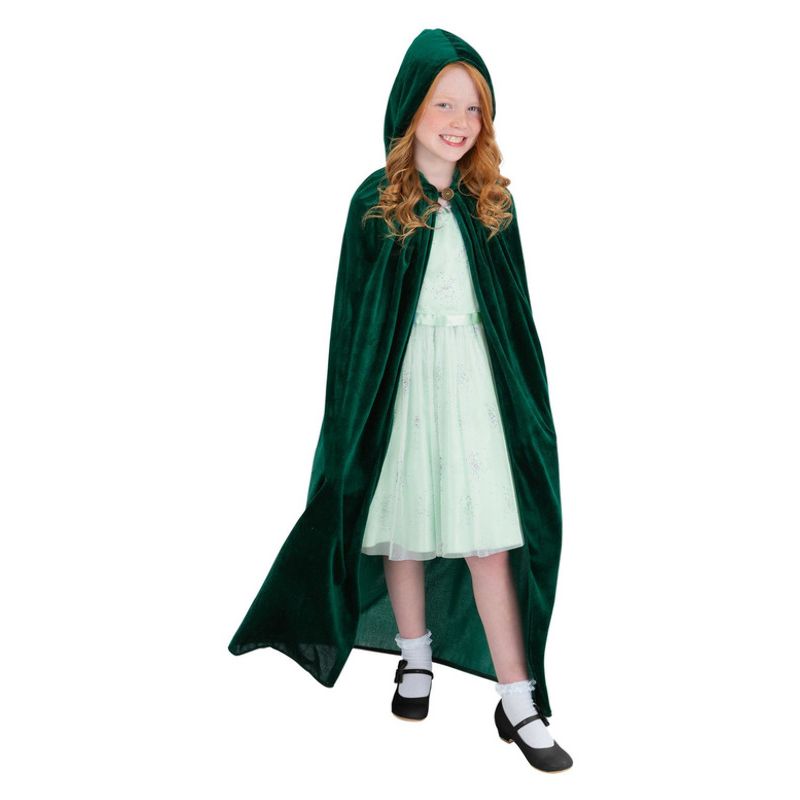 Deluxe Cloak Emerald Green Kids Child – Mad Distribution Costumes Australia
