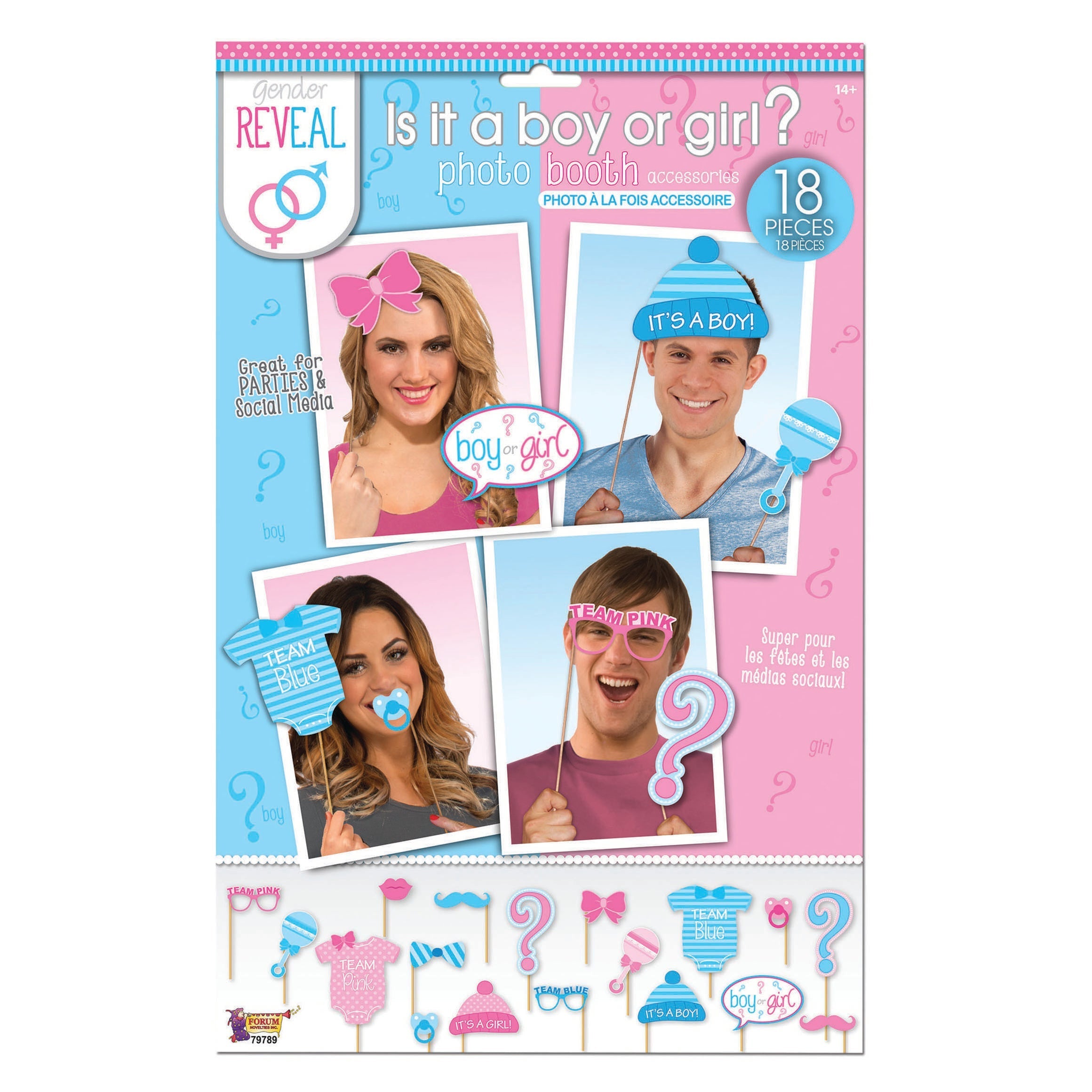 Gender Reveal Photo Booth Set – Mad Distribution Costumes Australia