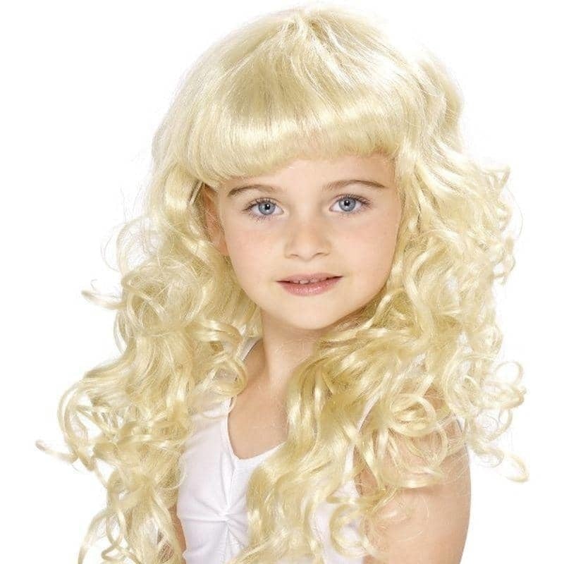 Blonde Curly Princess Wig: Perfect Costume Accessory for Girls! – Mad ...