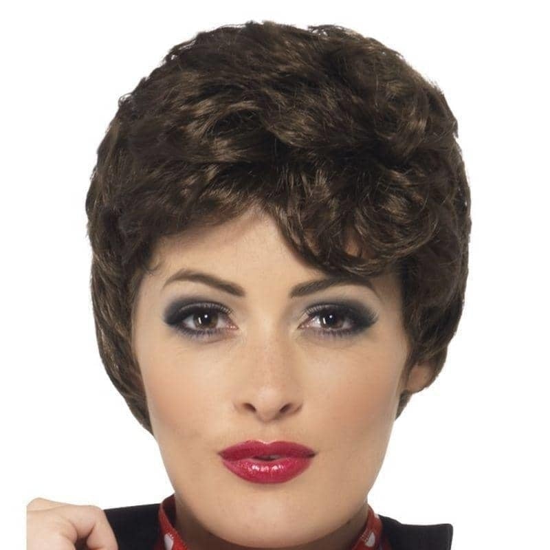 Grease Rizzo Wig Adult Short Brown Costume Hair – Mad Distribution ...