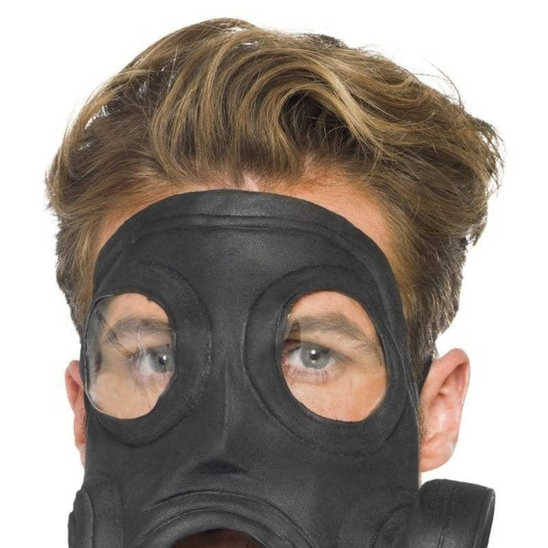 Joke Gas Mask Prop Latex Adult Black Costume Accessory – Mad ...