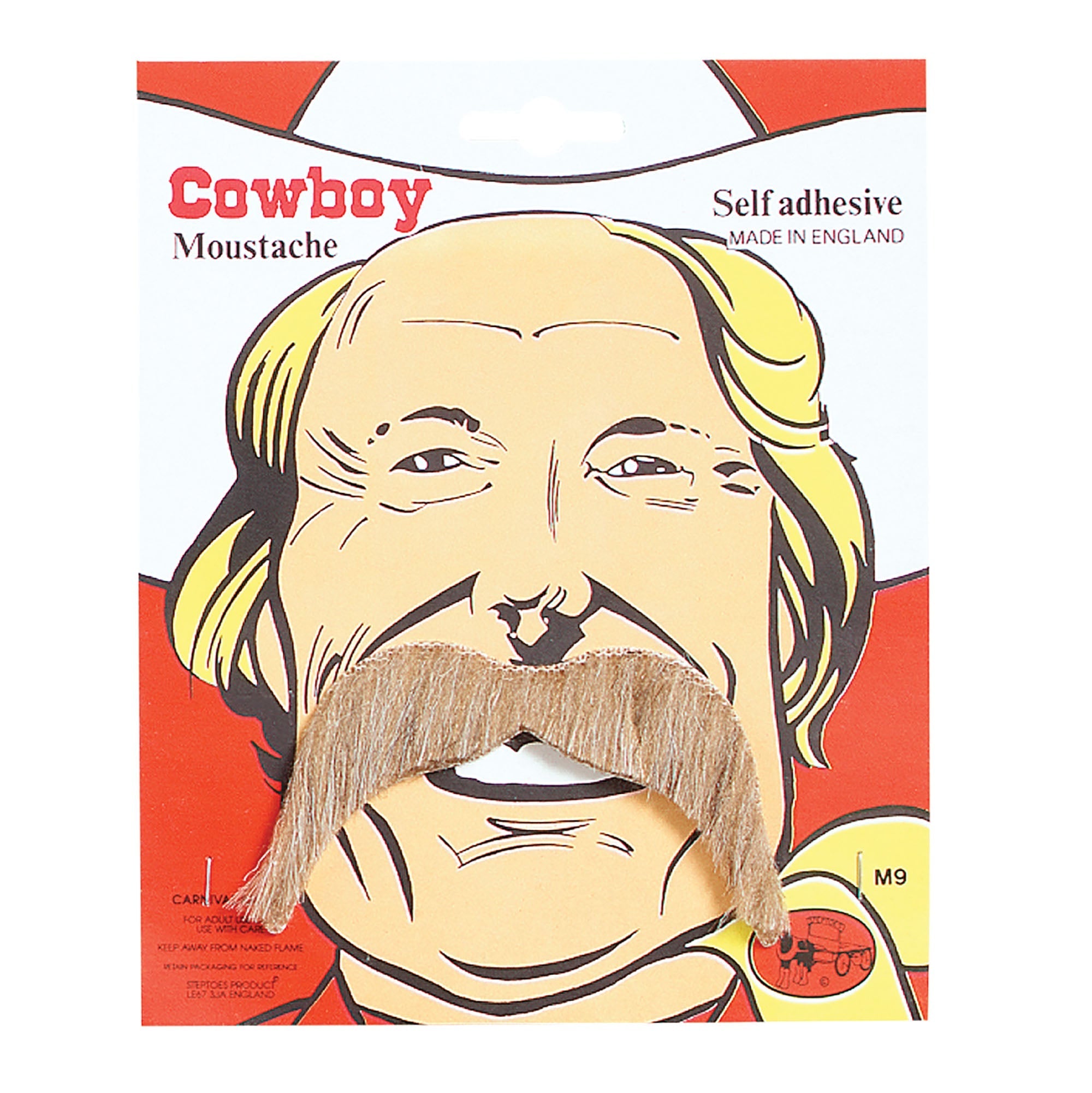 Mens Cowboy Tash Blonde Moustaches and Beards Male Halloween Costume ...