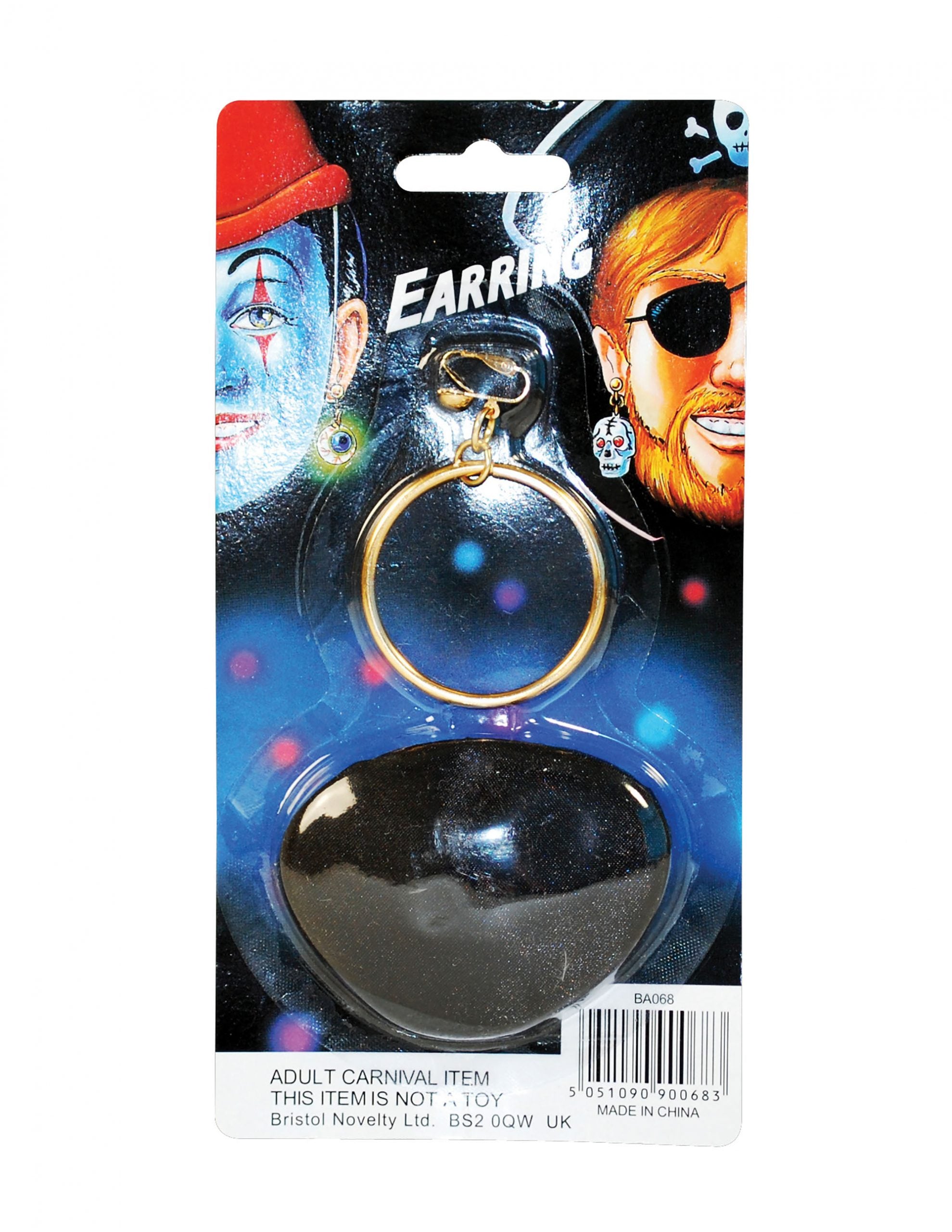 Pirate Ear Ring & Eyepatch Costume Accessories Unisex – Mad ...