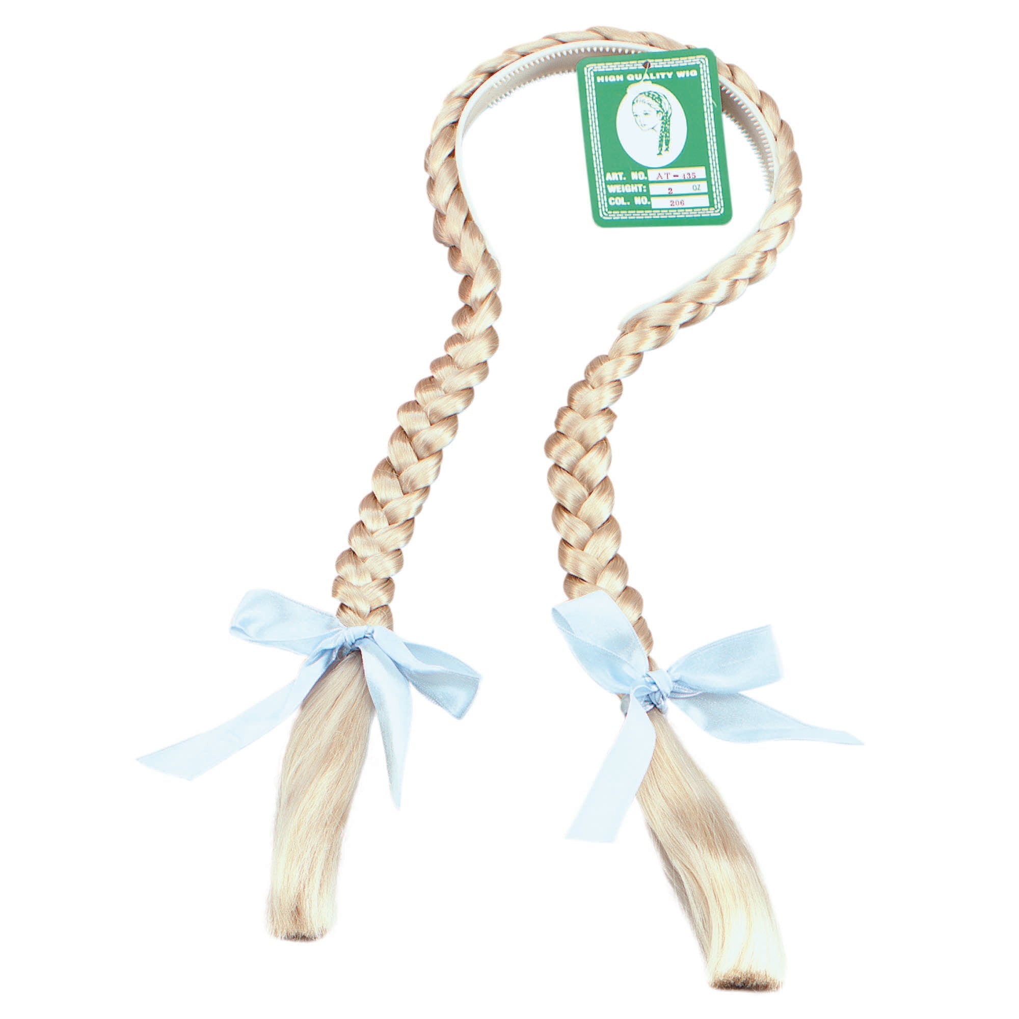 Plaits On A Headband Blonde Wigs Unisex – Mad Distribution Costumes ...