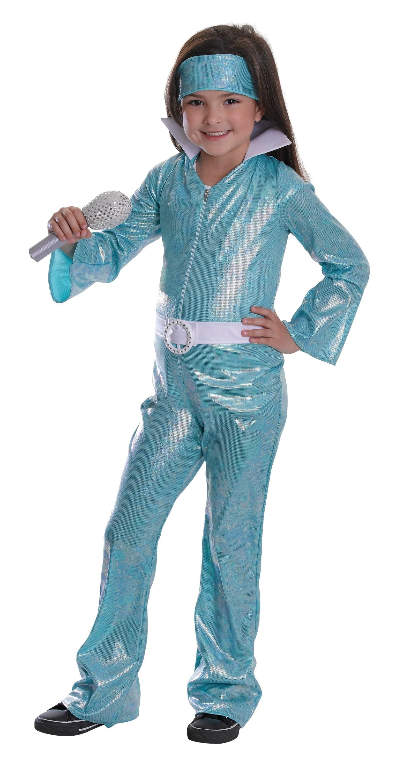 Pop Star Diva Childrens Costume Eurovision Jumpsuit – Mad Distribution ...