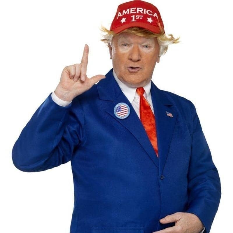Donald Trump Costume for Adults - Patriotic Blue and Red Presidential ...