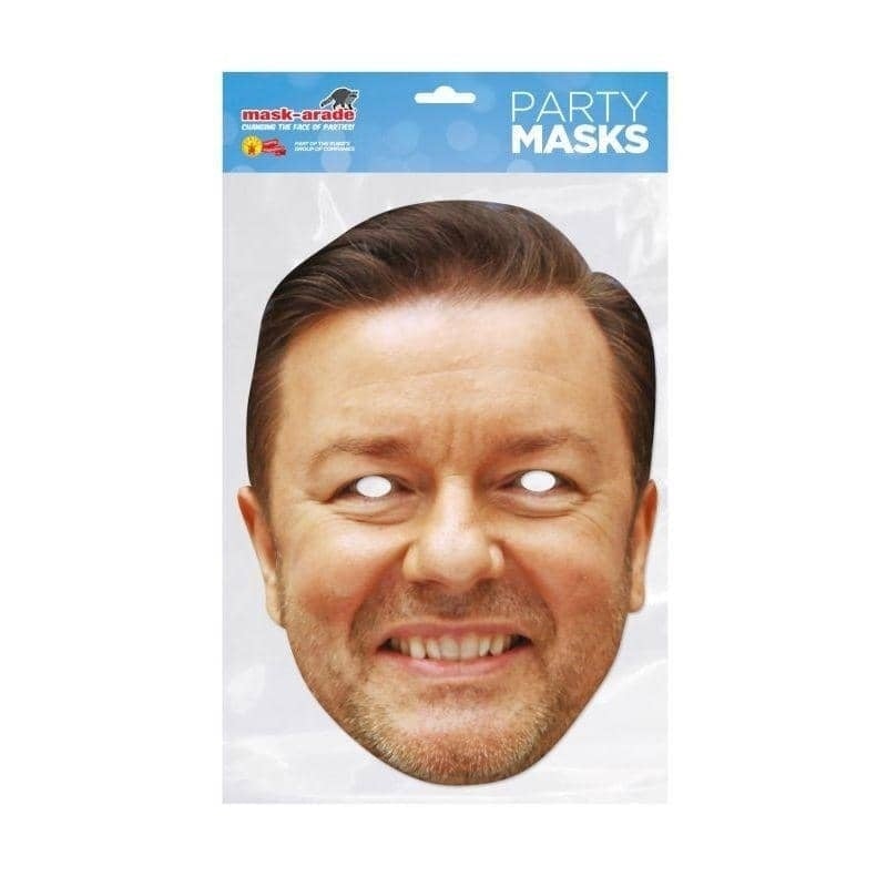 Ricky Gervais Celebrity Face Mask – Mad Distribution Costumes Australia
