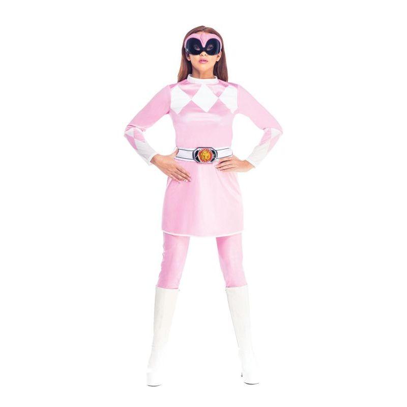 Rubie's Official Pink Power Ranger Fancy Dress Ladies – Mad ...