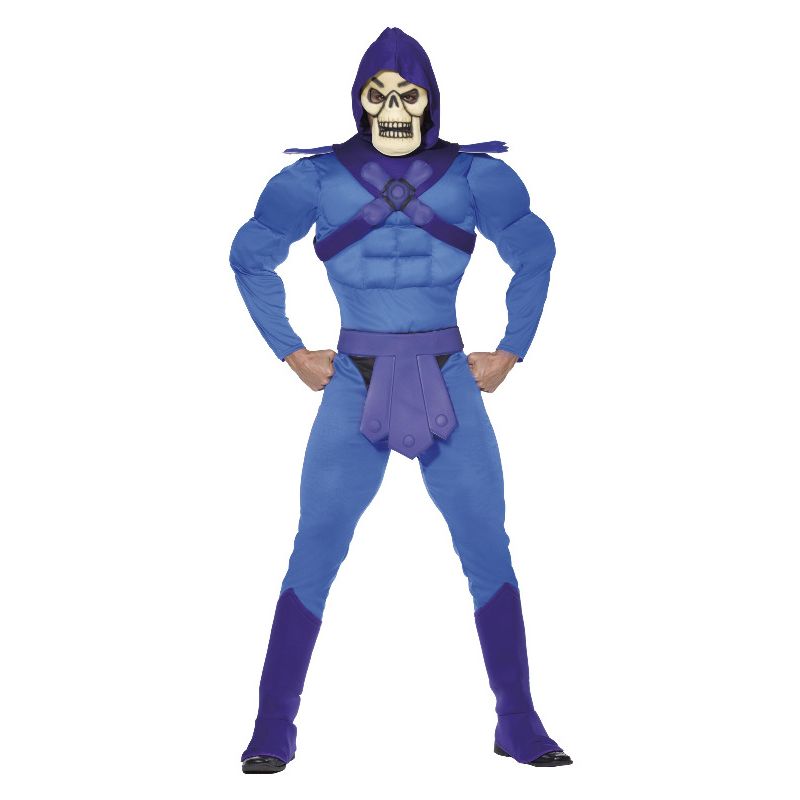 Skeletor Muscle Costume Blue Adult – Mad Distribution Costumes Australia