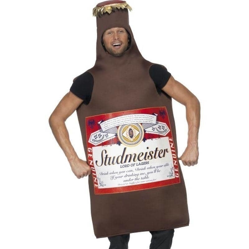 Studmeister Beer Bottle Costume in Brown - The Lord of Lagers Halloween ...