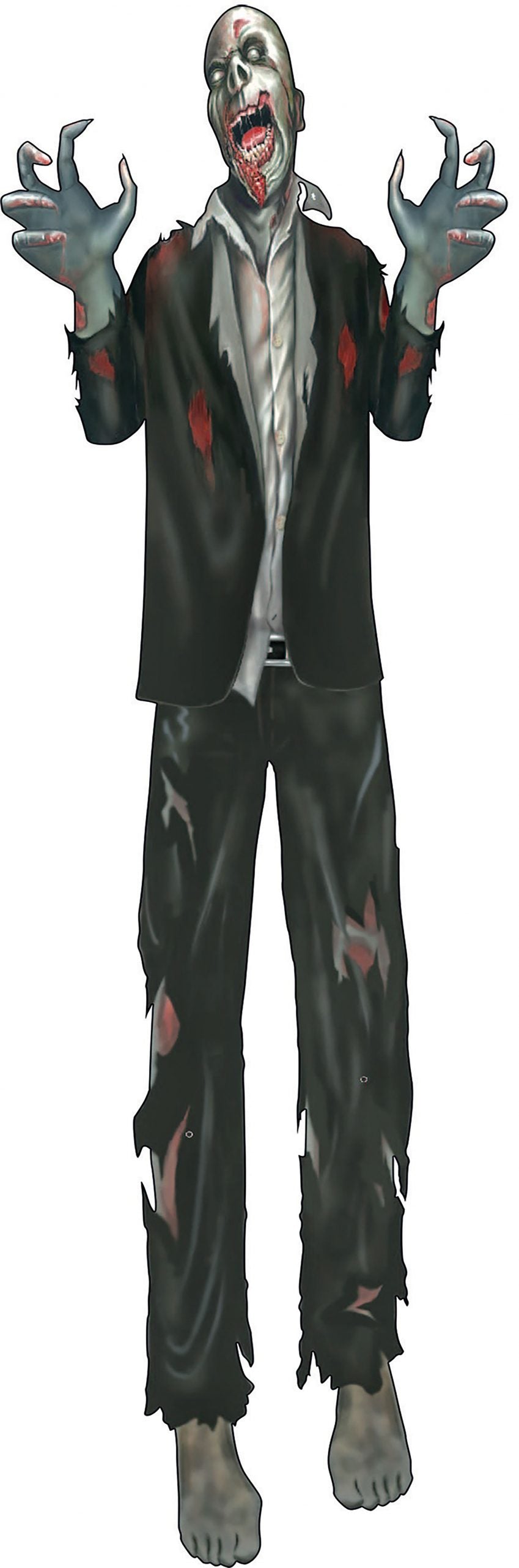 Zombie Jointed Card Decoration – Mad Distribution Costumes Australia