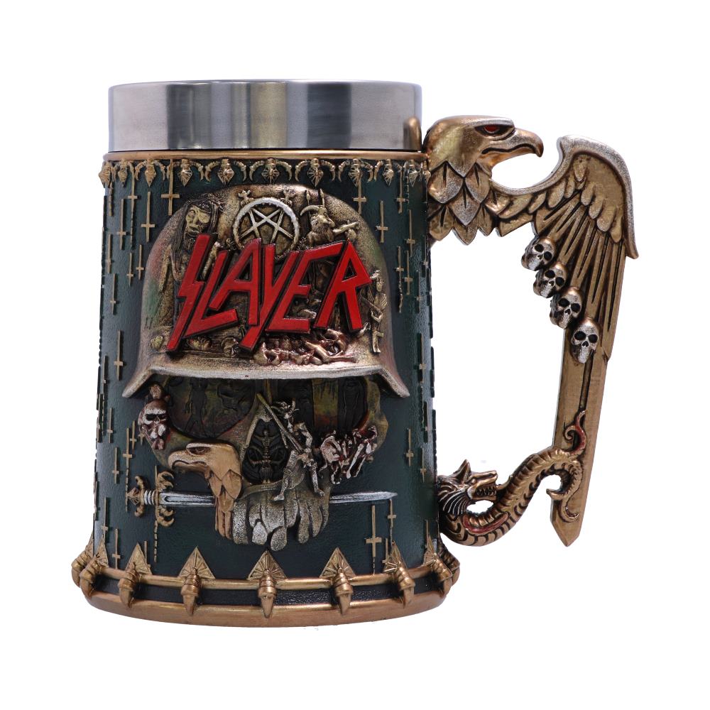 Slayer Eagle Helmet Skull Logo Tankard 16.5cm Officially Licensed – Mad ...